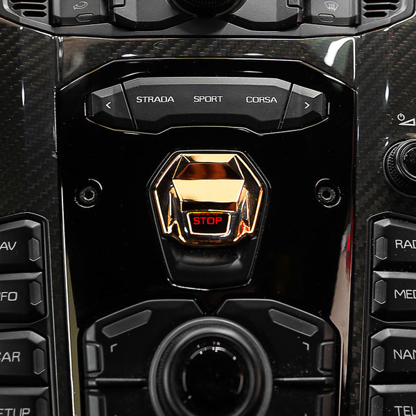 CARA Paris Lamborghini Aventador Gold Ignition Switch Cover ...